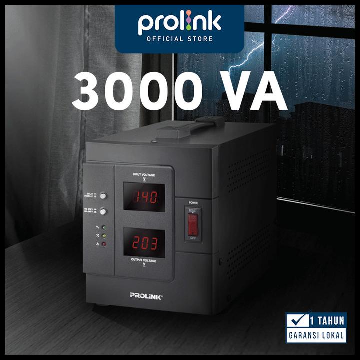 Jual Stabilizer Prolink Pvr3000D Avr Relay Controlled Pvr Series 3000Va ...