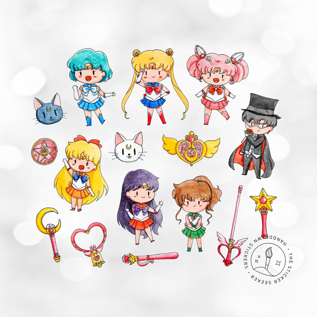 Jual Sailor Moon Vinyl Sticker Pack | Shopee Indonesia