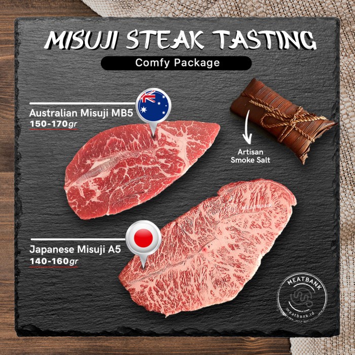 Jual MEATBANK KOBE A5 WAGYU TASTING Misuji Karubi Japan Beef Steak ...
