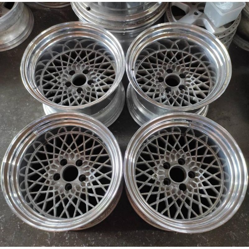 Jual Riken Classic Mesh Wheels Original Japan Custom Lips Velg R16 PCD5 ...