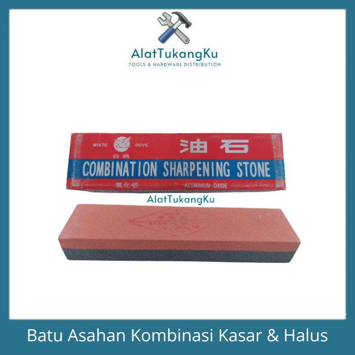 Jual Batu Asah Kombinasi Asli 8 inch Kasar Halus/Batu Gosok Asahan ...