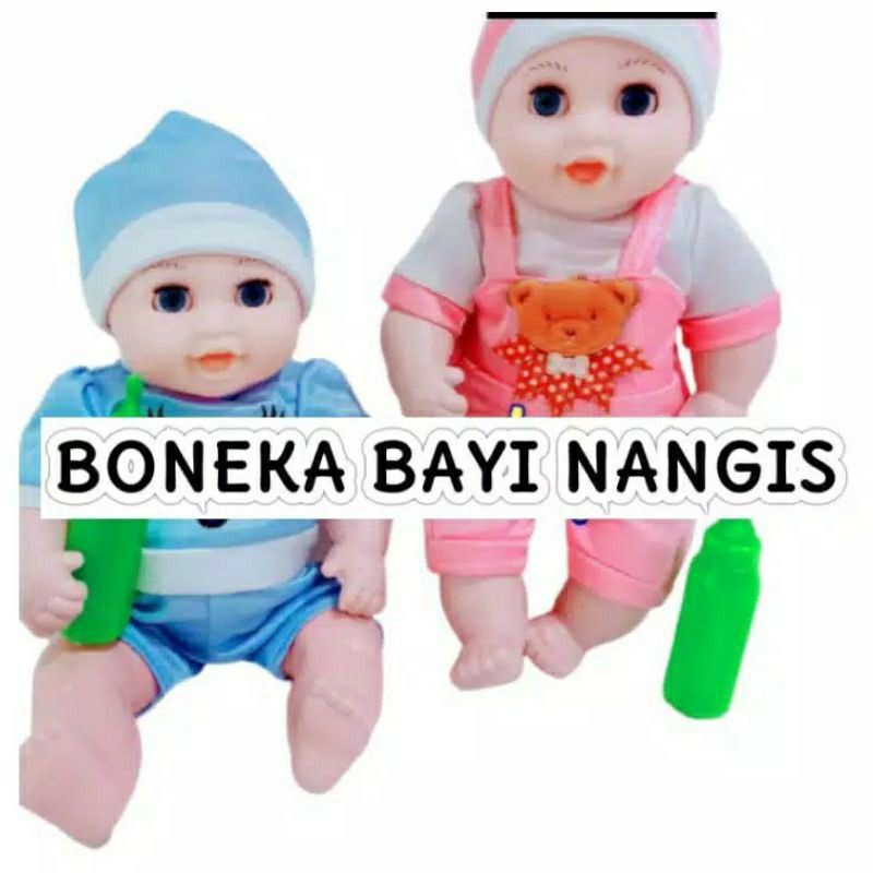 Jual mainan anak boneka bayi dot bisa menangis | Shopee Indonesia