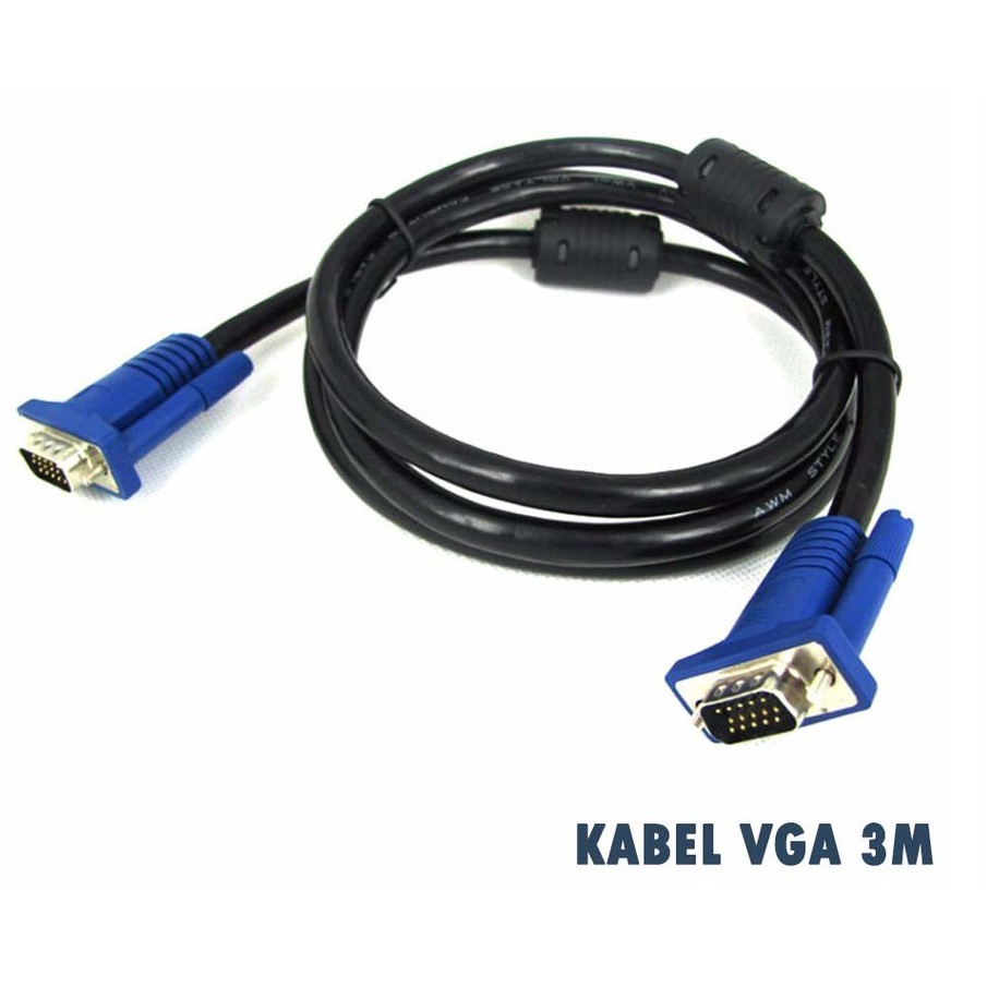 Jual Kabel VGA 3 Meter / Kabel VGA 3Meter | Shopee Indonesia