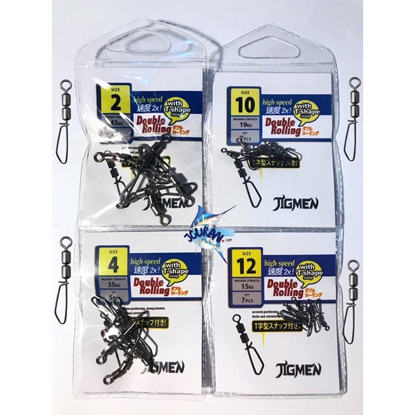 Jual Double Ring With T Shapes Snap Jigmen Peniti Rangkaian Lure Peniti ...