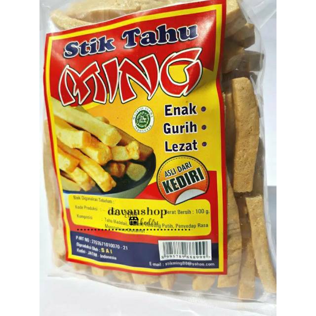 Jual STIK TAHU KERIPIK TAHU CAP MING ASLI KEDIRI | Shopee Indonesia