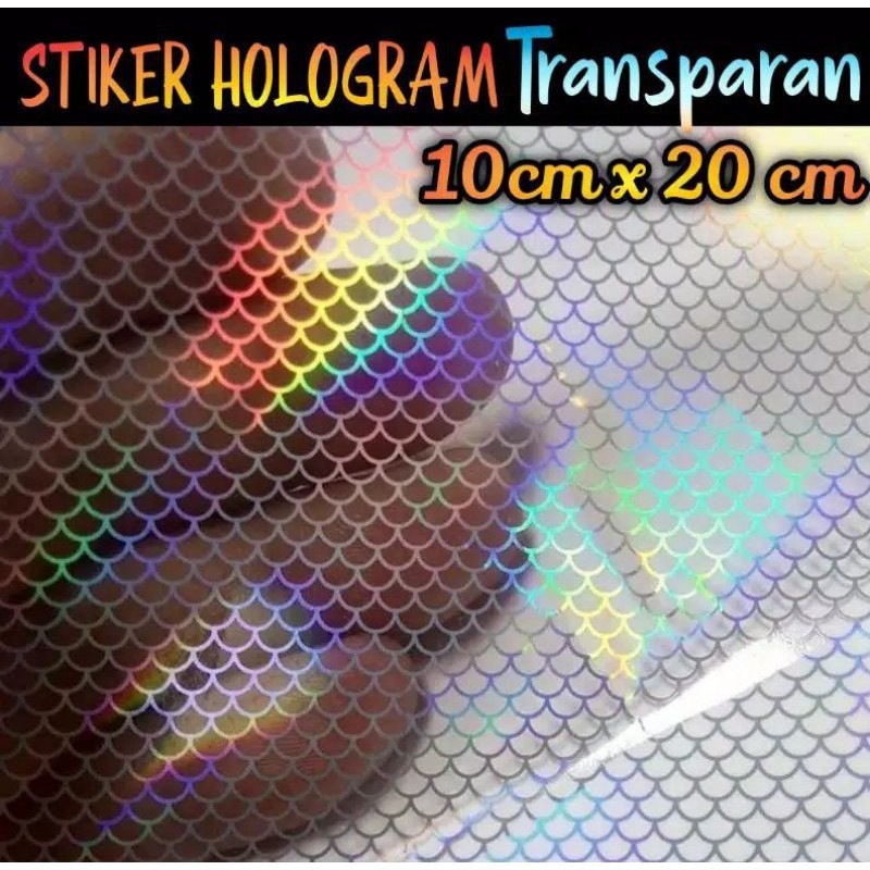 Jual Stiker Hologram Transparan Tipe Sisik Ikan | Shopee Indonesia