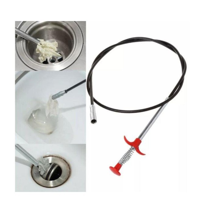 Jual CAPITAN ALAT PEMBERSIH SALURAN PIPA AIR WASTAFEL SINK MAMPET SUMBAT | Shopee Indonesia