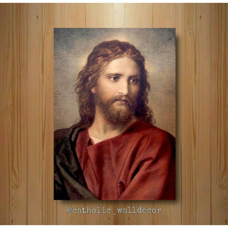 Jual Hiasan dinding poster rohani Kristen Katolik gambar Tuhan Yesus ...