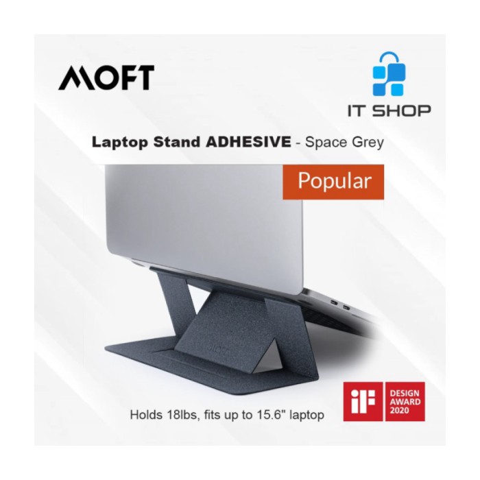 Jual Jual MOFT Laptop Stand Adhesive - Space Grey Berkualitas | Shopee Indonesia
