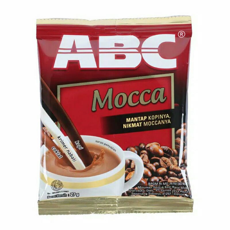 Jual KOPI ABC MOCCA 27 GR (1 SACHET) | Shopee Indonesia