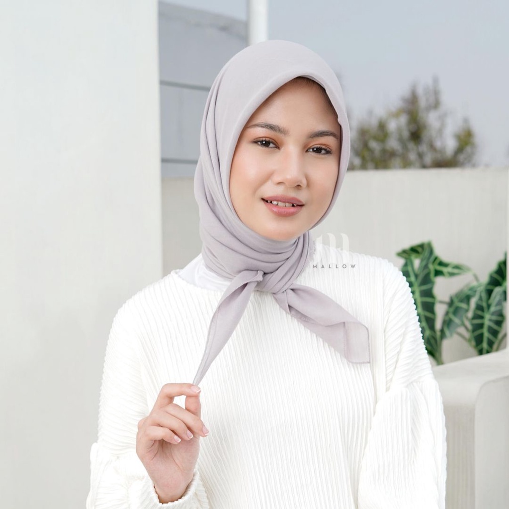 Jual Mallow Luna Square Hijab Segiempat Cotton Paris | Shopee Indonesia