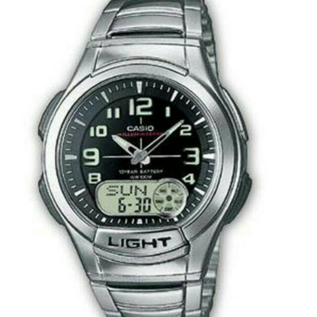 Jual Jam Tangan Pria Casio Aq 180wd 1b Original Shopee Indonesia