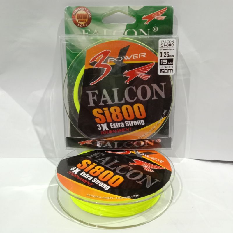 Jual Senar Pancing Falcon Si-800 Tournament Class 150m warna kuning ...