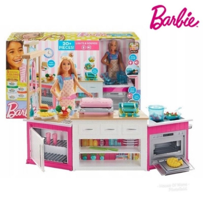Jual BARBIE ULTIMATE KITCHEN SET-MAINAN ANAK ORIGINAL MATTEL BISA BUNYI ...
