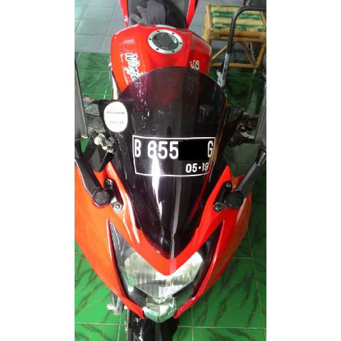 Jual winshield kawasaki ninja rr mono visor all new ninja 150 rr mono ...