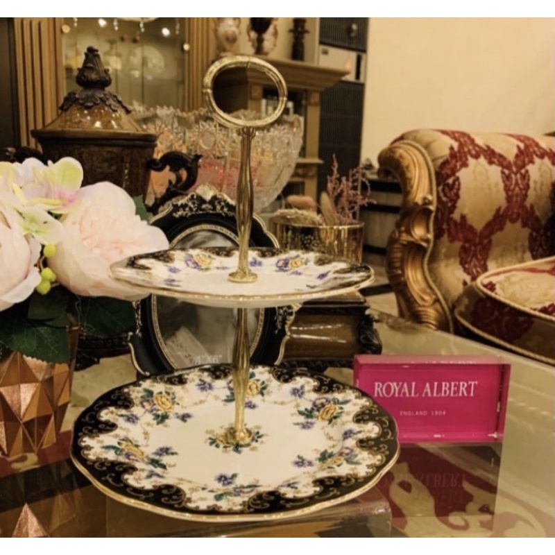 Jual Tier Cake / Royal Albert / 2 Susun / 1910 / Mewah | Shopee Indonesia