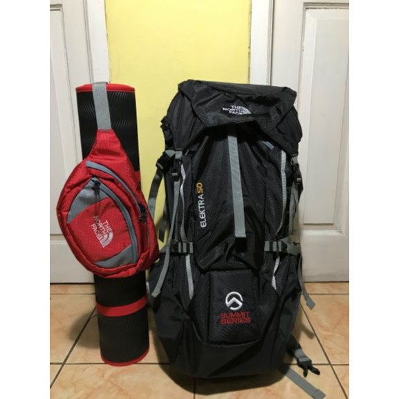 Jual Paket Carrier TNF Lokal Elektra 50L up to 60 L | Shopee Indonesia