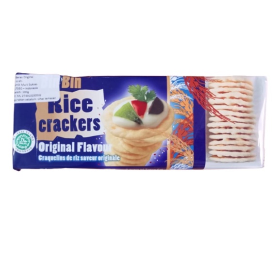 Jual Bin Bin Rice Crackers Ada 3 Varian Rasa 100G/ Bin Bin Rice ...