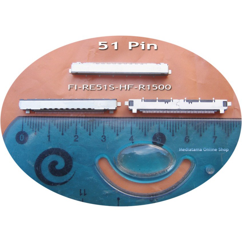 Jual Socket/Connector LVDS FHD 51 Pin, 41 Pin, 31 Pin FI-RE51S FI-RE41S ...