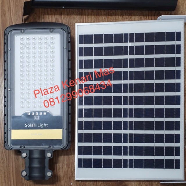 Jual Lampu jalan led panel surya 120 watt 120w led pju solar panel ...
