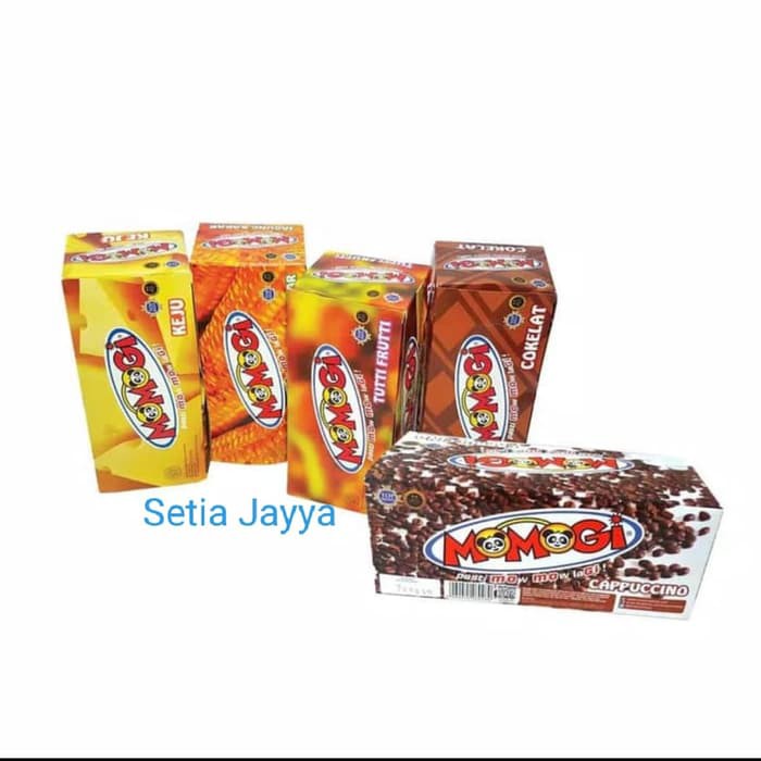 Jual Momogi Stik Roll Box 20pcs rasa jagung keju coklat tutti fruity ...