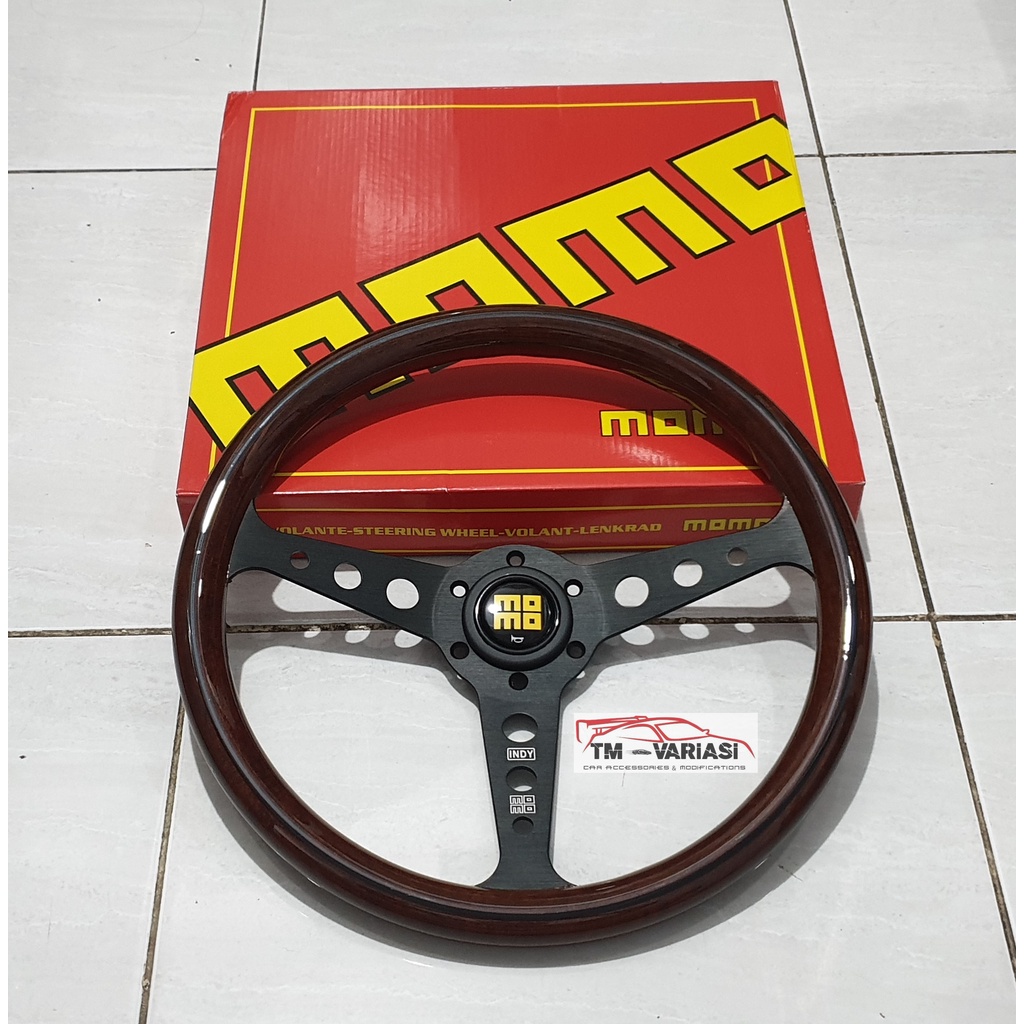 Jual Import Stir Racing MOMO INDY Kayu Wood Glossy 14 Inchi PREMIUM ...
