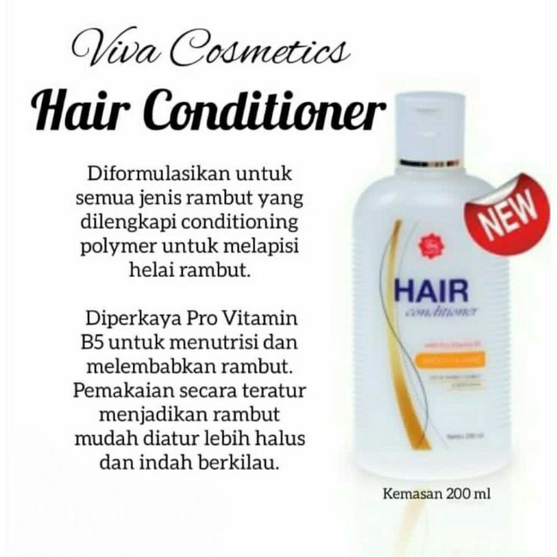 Jual Viva Hair Conditioner with Pro Vitamin B5 200ml | Shopee Indonesia