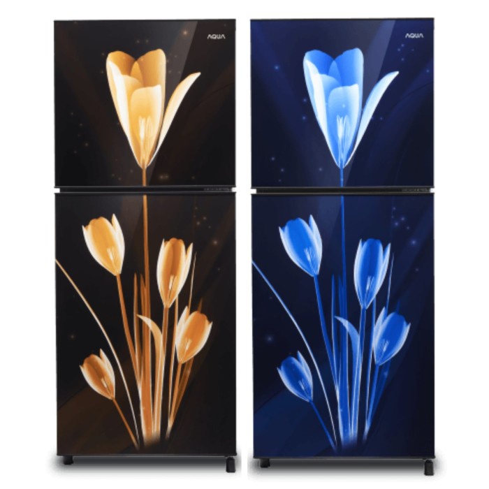 Jual Kulkas 2 pintu AQUA AQR-D251 LK/LB New Design & Low Watt | Shopee Indonesia