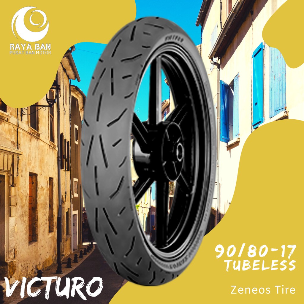 Jual Ban Motor Zeneos Victuro 90/80-17 TL (Intermediate Compound ...