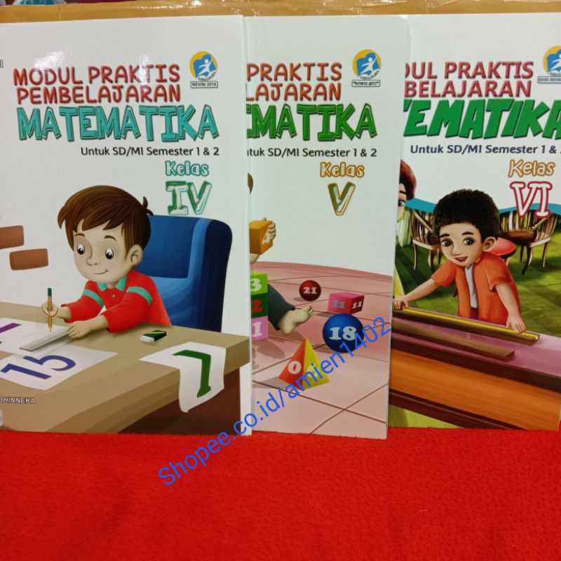 Jual Buku soal Matematika modul Praktis kelas 4,5,6 SD K-13 | Shopee ...