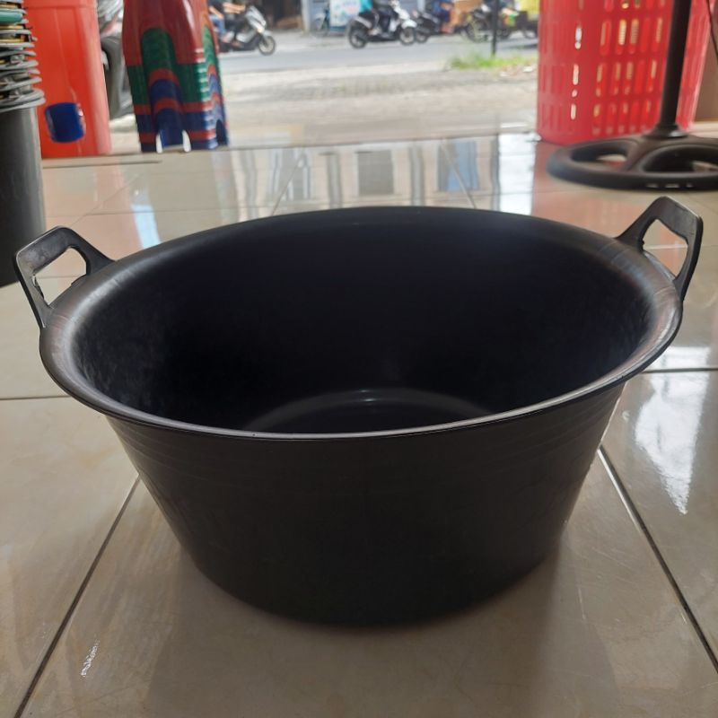Jual Baskom Ember Cor Hitam 42 cm Besar Pegangan - Dapur Karya Mdn ...