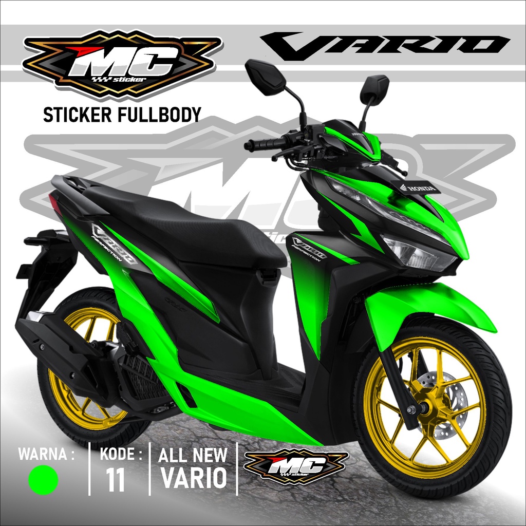Jual MC Cutting Sticker - MCD.11 Decal Stiker Vario 125 150 New Full ...