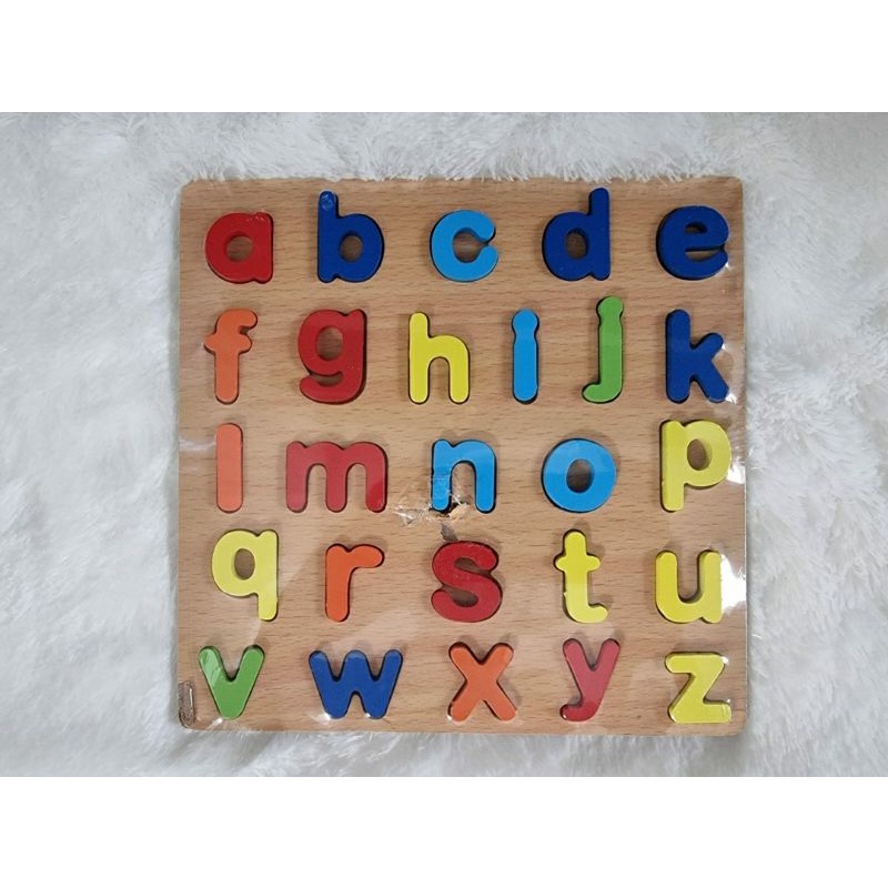 Jual PUZZLE ABC AND NUMBER MURAH CHUNKY PUZZLE ANAK PUZZLE KAYU JIGSAW ...
