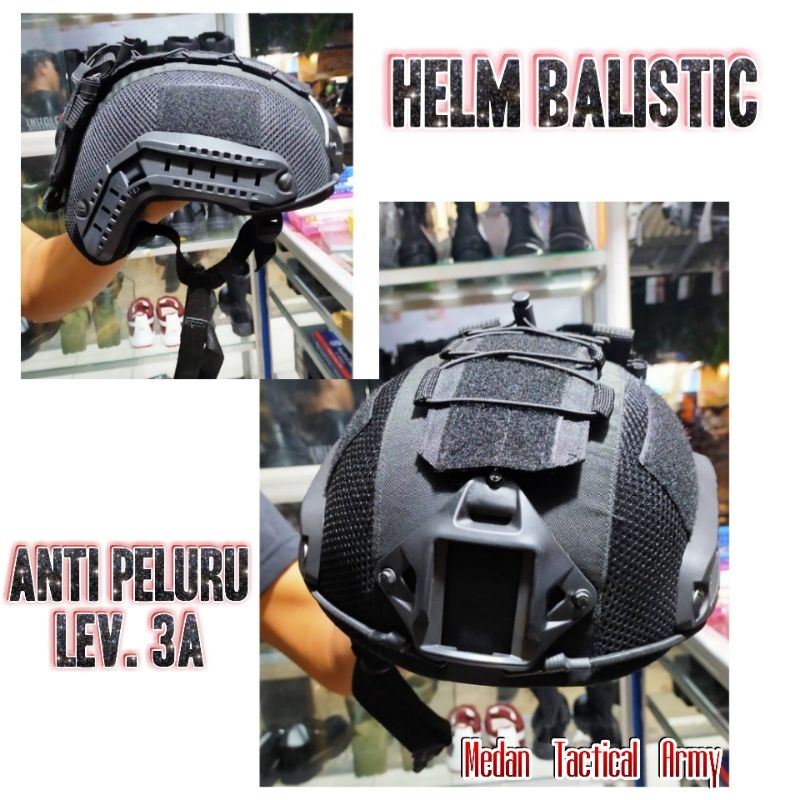 Jual Helm Balistic Kevlar Anti Peluru /Helm Tempur Tactical Level 3A ...