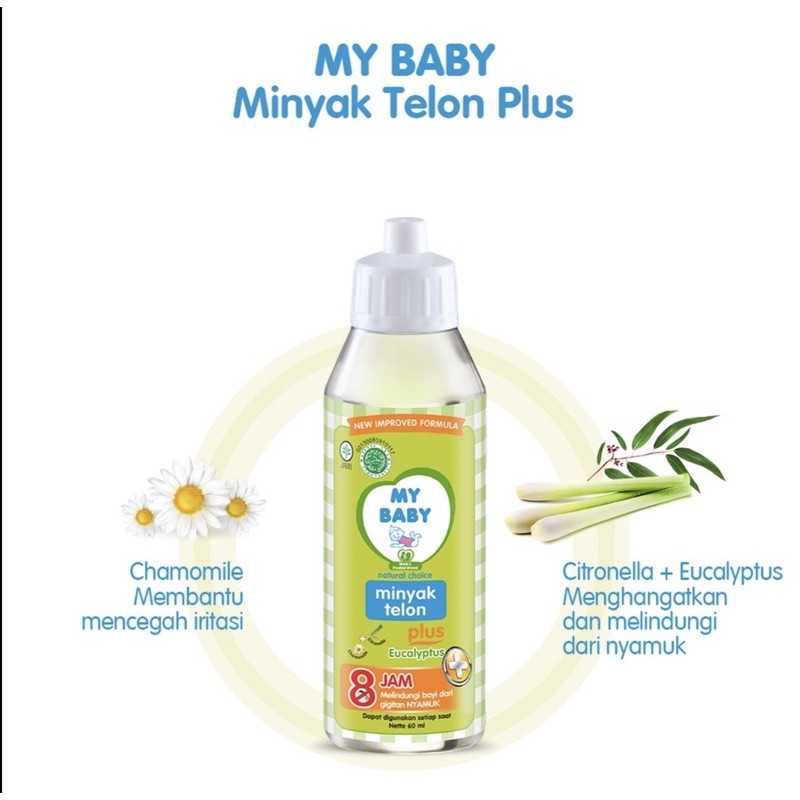 Jual My Baby Minyak Telon 60ML 8Jam Anti Nyamuk | Shopee Indonesia