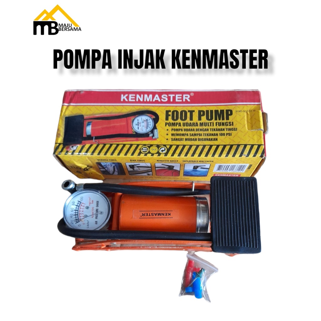 Jual Pompa Kenmaster Pompa Injak 1 Tabung Pompa Sepeda Injak 1 Tabung ...