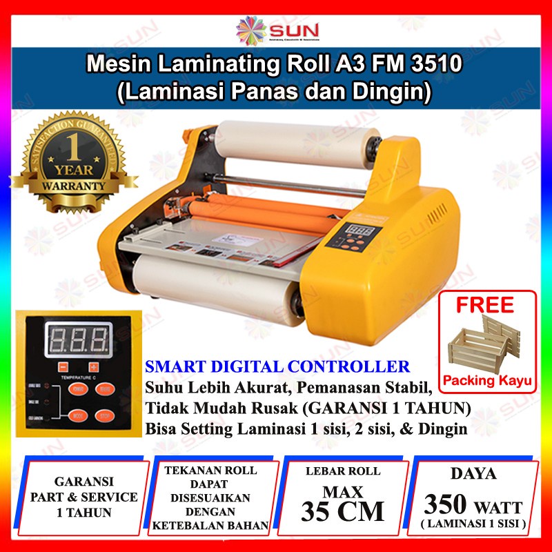 Jual Mesin Laminasi Laminating Roll A3 Fm3510 Fm 3520 Fm Ogk3580