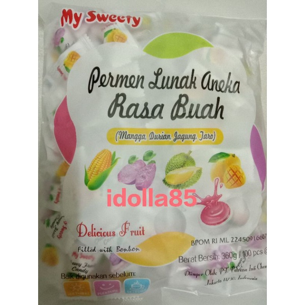 Jual PERMEN MY SWEETY PERMEN LUNAK ANEKA RASA ECERAN 25PCS/PACK ...