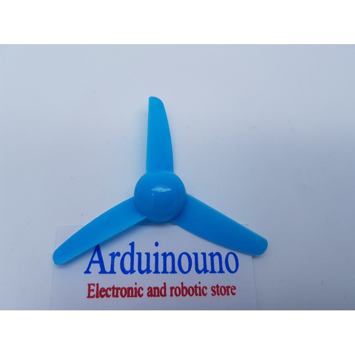 Jual Plastic Fan Prop 3 Vanes RC Boat Airplane Propeller 3" DIY Blue ...