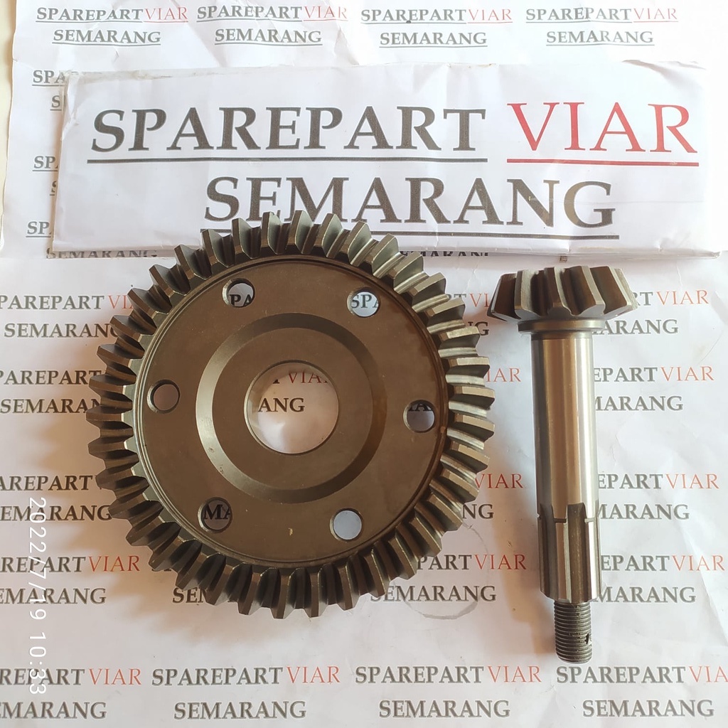 Jual Gigi gardan 37T pinion 12T gardan viar roda 3 150 200 sparepart ...