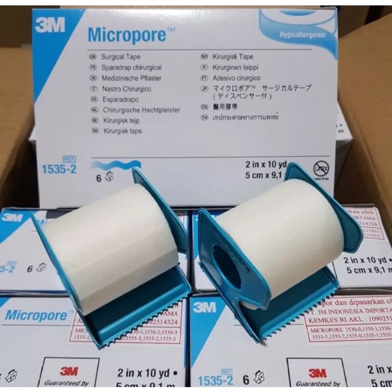 Jual plester micropore 3m / 1inc 1/5inc 2inc ( 1 roll ) | Shopee Indonesia