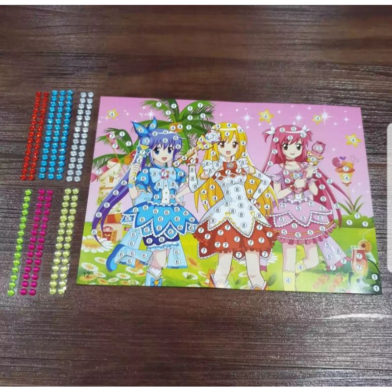 Jual Mainan Anak Sticker Tempel Manik / Mainan Sticker / Sticker ...