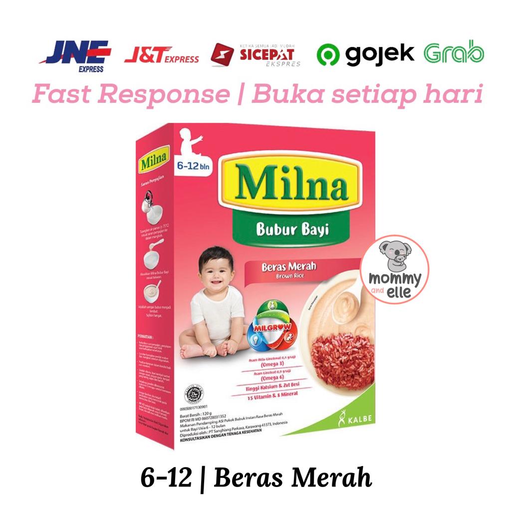 Jual Milna Bubur Bayi Beras Merah 120GR (6-12 Bulan) | Shopee Indonesia