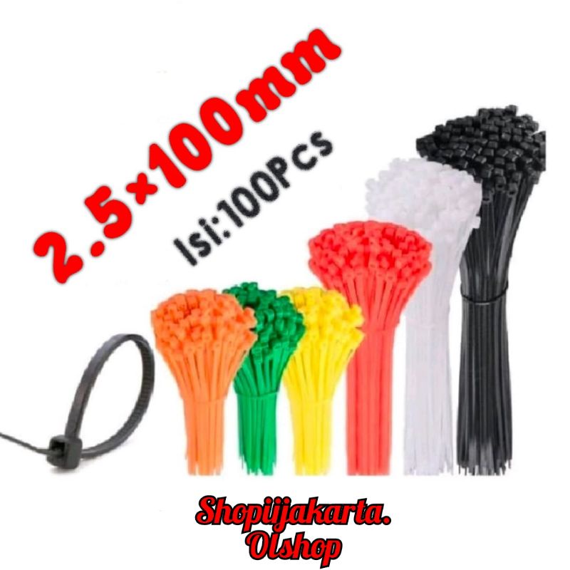 Jual Kabel Ties/INSULOCK/INSULOK/CABLE TIES 2.5X100MM 100PCS ⭐ ...