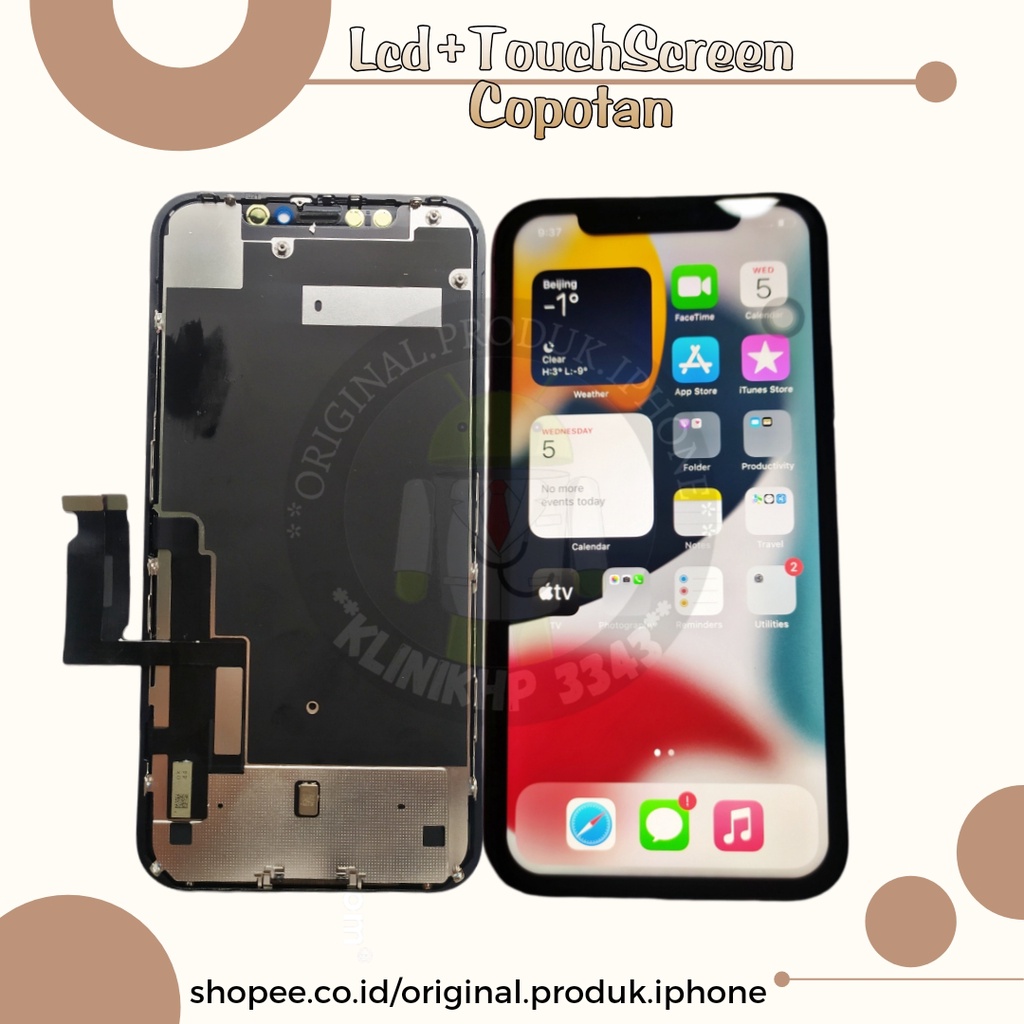 Jual TOUCHSCREEN + LCD XR ORIGINAL COPOTAN | Shopee Indonesia