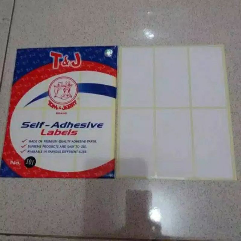 Jual Tom and jerry label 101 T&j labels no. 101 self-adhesive 1Pack saja | Shopee Indonesia