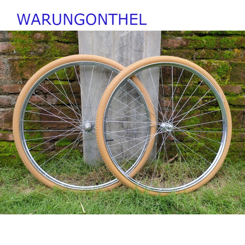 Jual RODA SEPEDA ONTHEL UKURAN 28 - VELG ONTEL - RODA SET TINGGAL ...