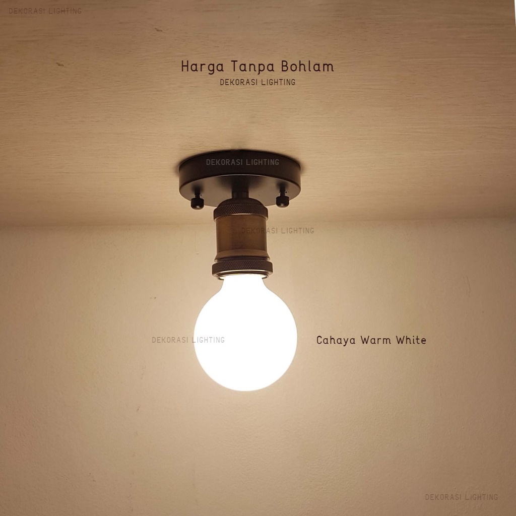 Jual Lampu plafon hias simple aluminium minimalis fiting e27 teras ...