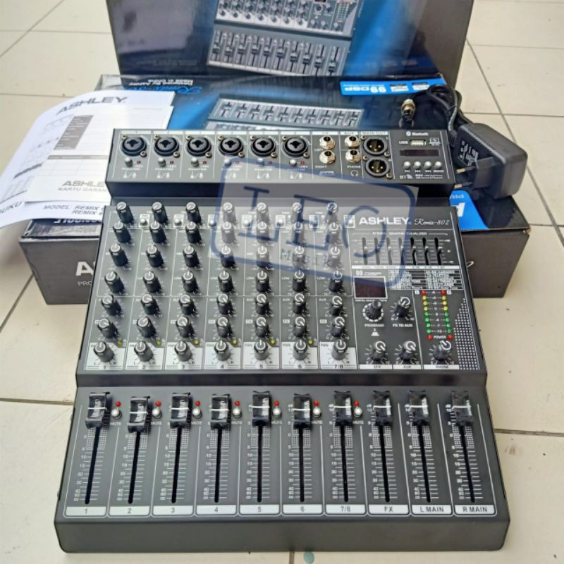 Jual ASHLEY MIXER REMIX 802 8 CHANNEL PROFESSIONAL MULTI EFFECT CONSOLE ...