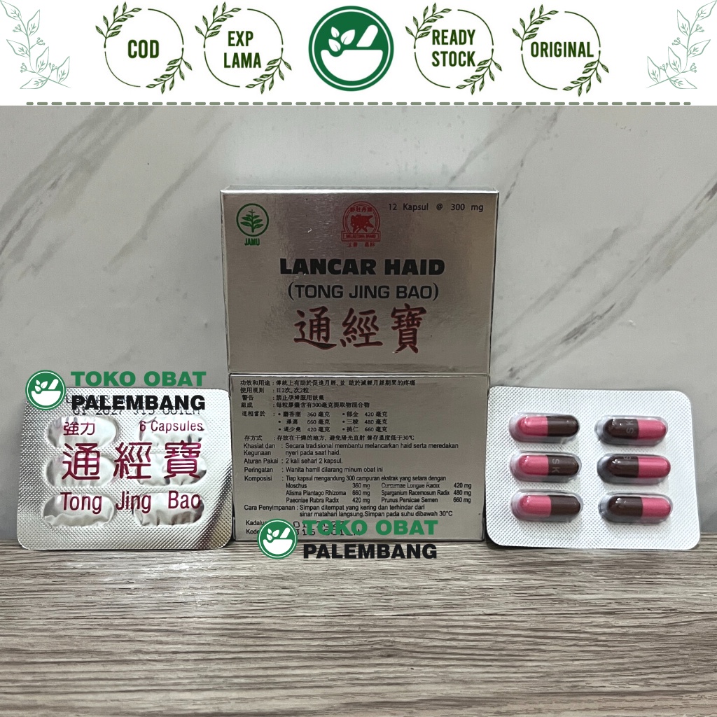 Jual LANCAR HAID TONG JING BAO 12 KAPSUL MENSTRUASI WANITA nyeri haid ...